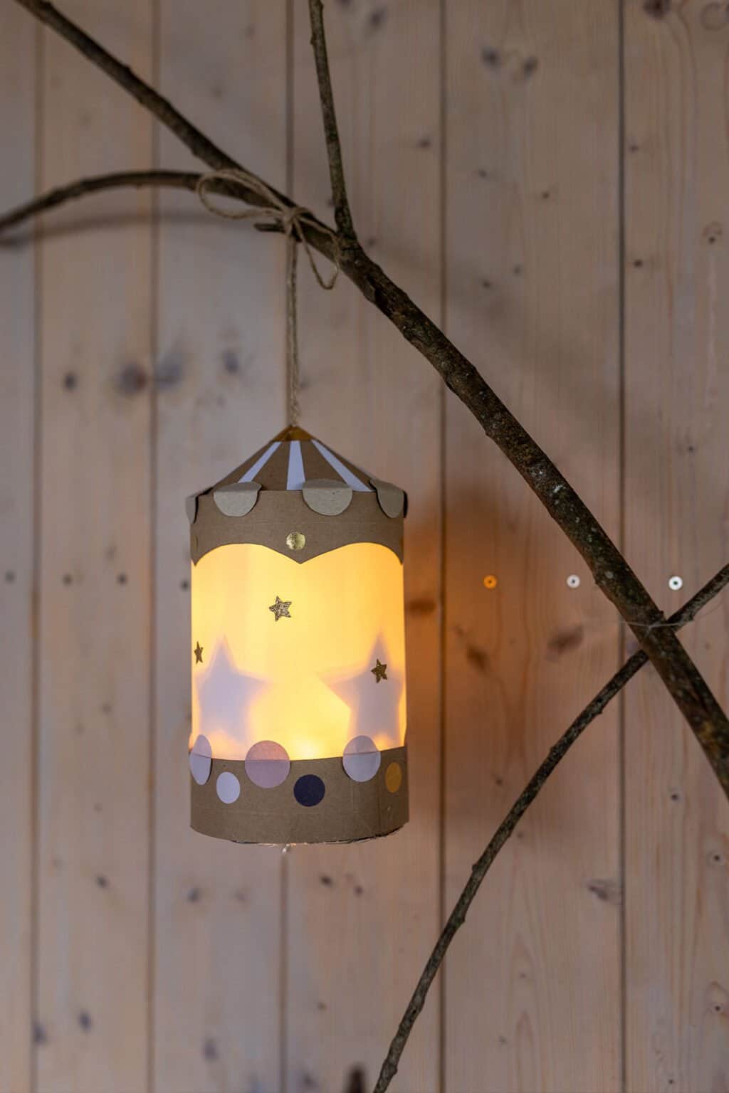 DIY Laterne im Boho-Stil basteln für St. Martin