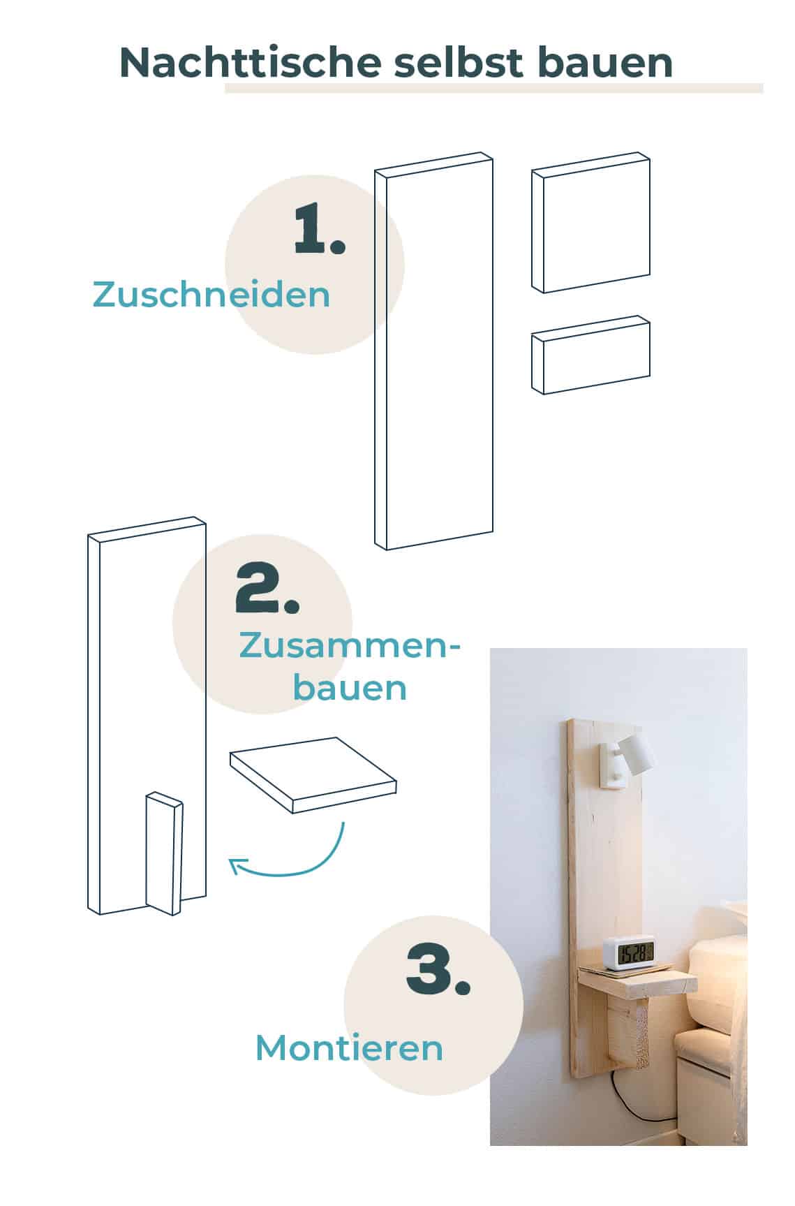 DIY Nachttische selbst bauen – einfach & schön aus Holz