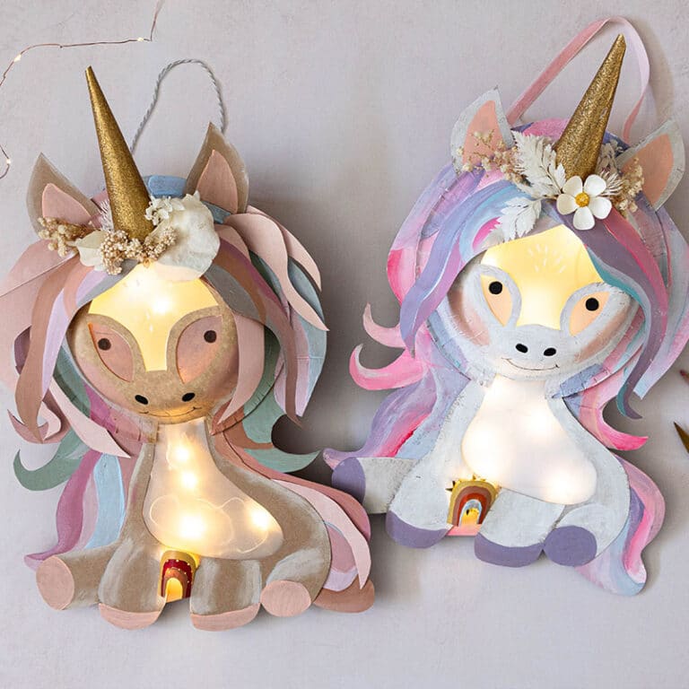 Einhorn Laterne Selber Basteln