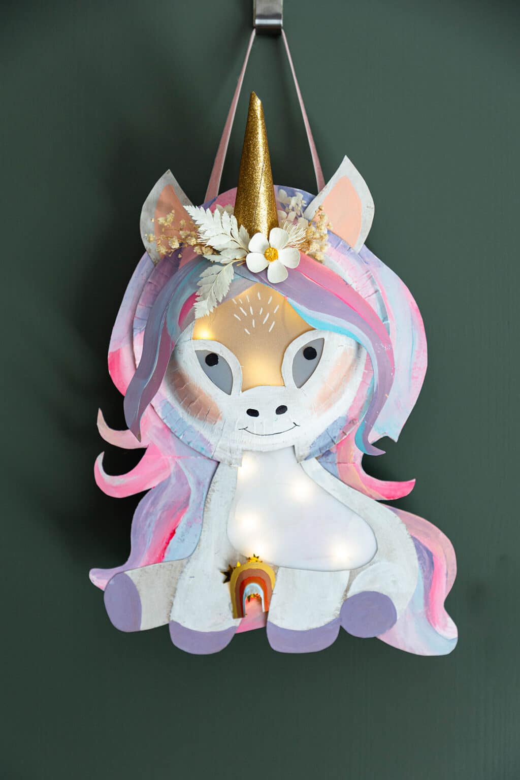 Einhorn Laterne Selber Basteln