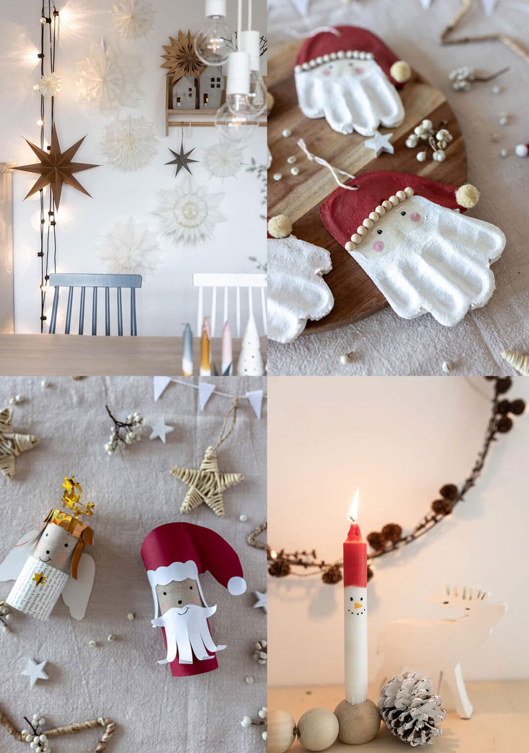 Weihnachtsdeko basteln mit Kindern: 13 kreative Ideen