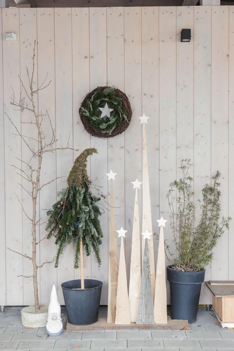 Fabelhafte Hauseingang Auãÿergewãhnliche Weihnachtsdeko Selber Machen Ebenbild